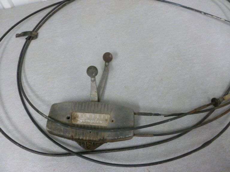 Vintage Evinrude Simplex Speed Boat / Motor Control Box / Cables ...