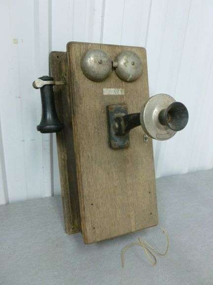 Large Antique Western Electric Hand Crank Telephone - Dated 1901 ...