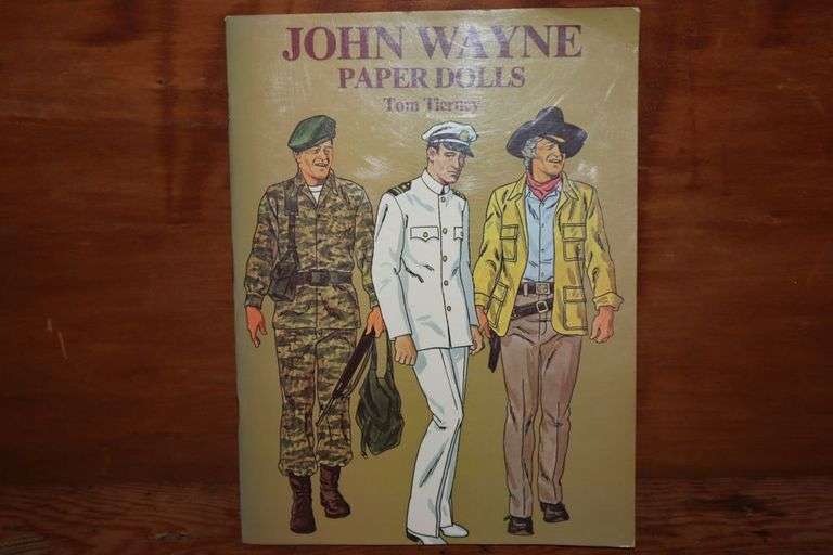 Vintage John Wayne paper dolls book 1981 - Pacific Auctions And Appraisals