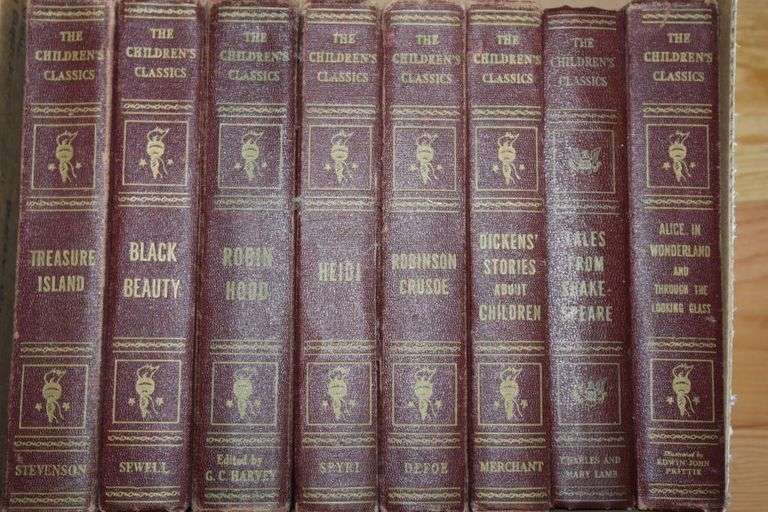 The children's classic book collection, 1923, Treasure Island, black ...