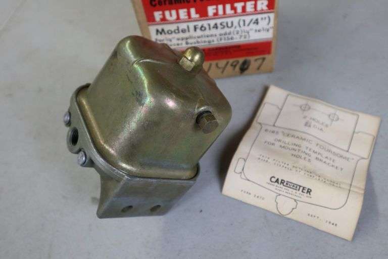 Vintage Carter Foursome Ceramic Fuel Filter 614Su, Nos With Box ...