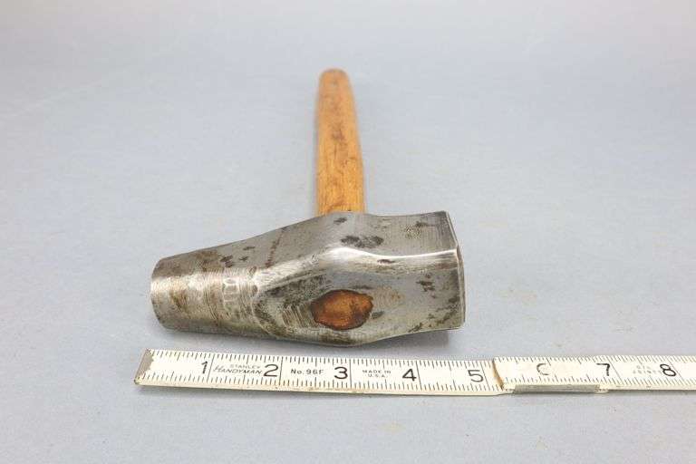 BLACKSMITH SLEDGE HAMMER 5" HEAD 12" HANDLE - Pacific Auctions And ...