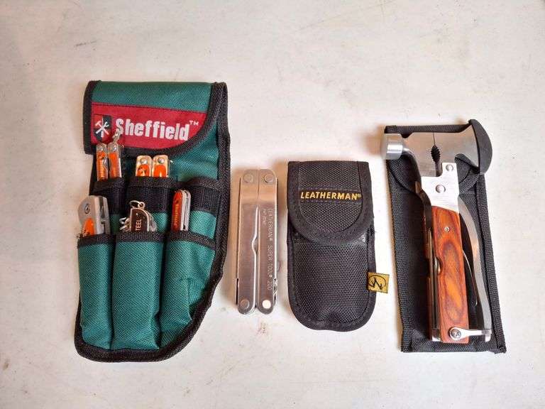 ASSORTED TOOLS, SHEFFIELD, LEATHERMAN AND MULTITOOL - Pacific Auctions ...