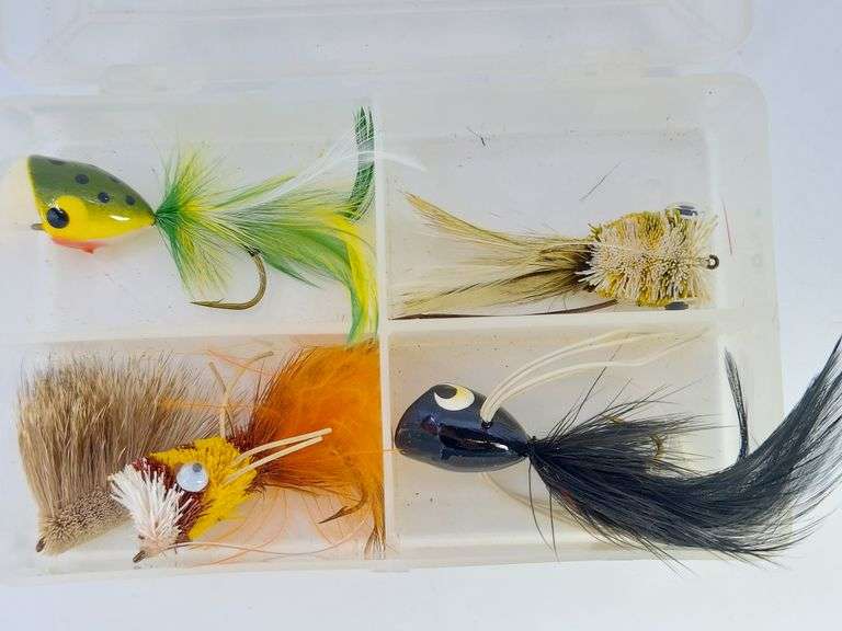 Assorted Poppers & Bass Bug Flies – Frog, Deer Hair, and Foam Topwater ...