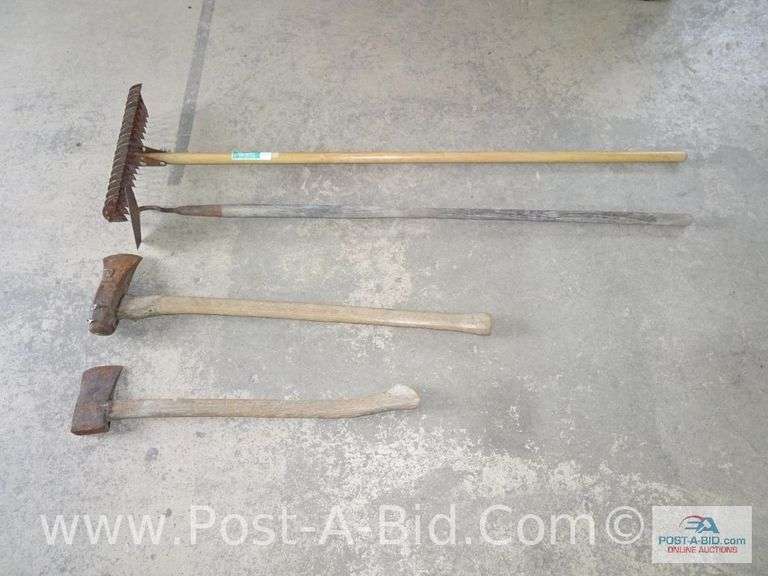 Acorn Rake, 2 Axes, - Elsenpeter Auctions & Real Estate, Inc. dba Post ...
