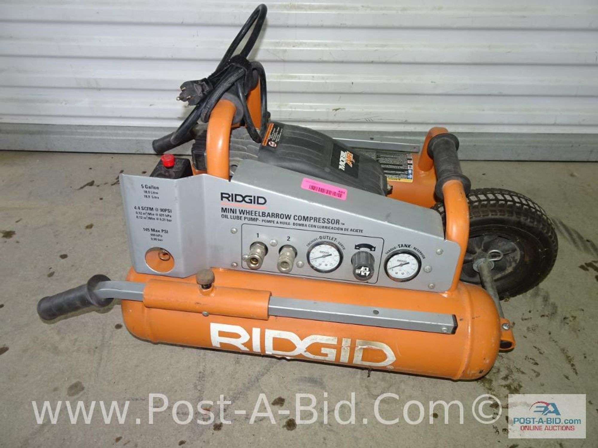 Ridgid Mini Wheelbar Elsenpeter Auctions Real Estate Inc. dba Post A Bid.Com