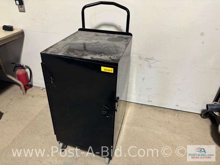 Steel Cabinet On Wheels, 18" W x 21 1/2" D x 33" H - Elsenpeter ...