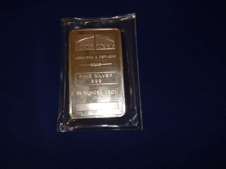 1-10 oz. Silver Bar, Sealed, .999 Pure Silver. - Elsenpeter Auctions ...