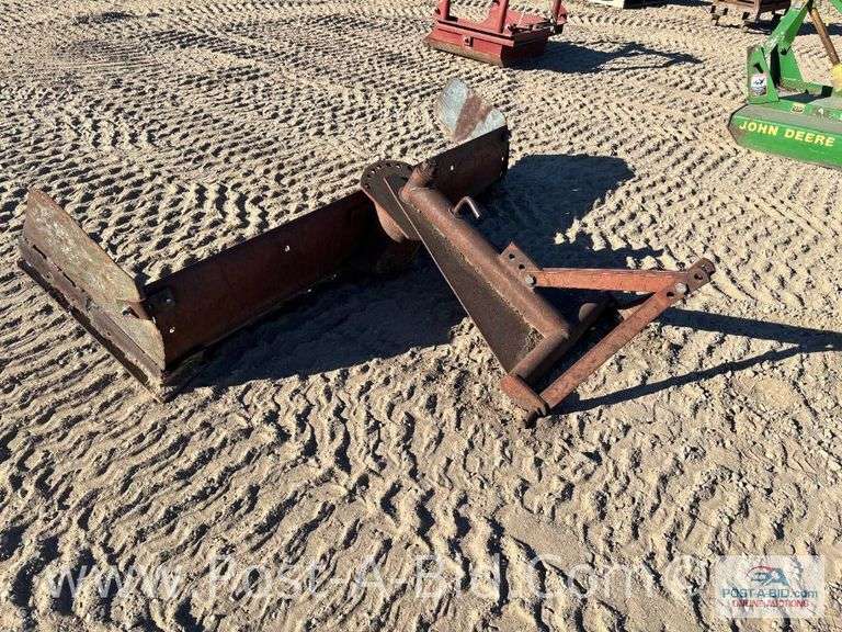 6' 3 Point Dirt Blade, Owner Stated, "Used For Pushing Snow ...