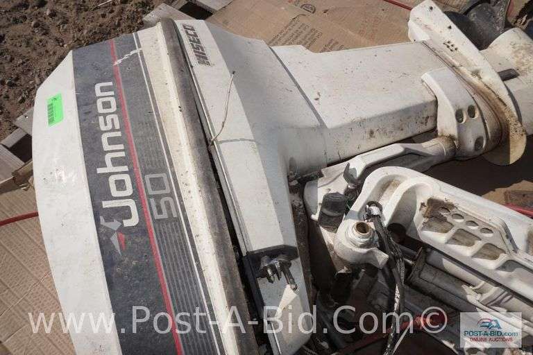Johnson 50 HP Outboard Boat Motor, Owner Stated, "Converted To VRO ...