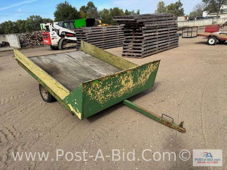 Vintage Snowmobile Trailer, No Registration 106" x 70" Tires Are Bad ...