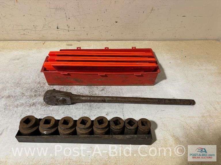Heavy Duty 3/4" Socket Set 8 Pieces With Ratchet And Triangle Flare Kit ...