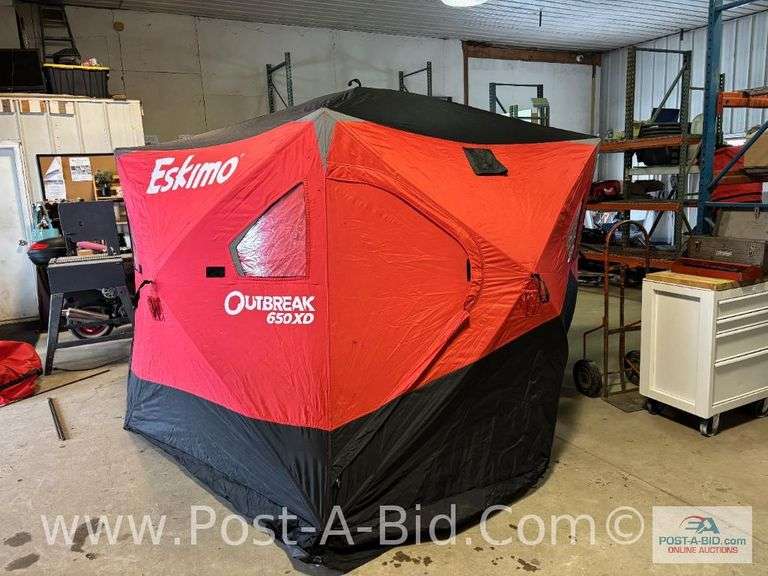 Eskimo 650 XD Ice Fishing Insulated Hub Fish House, Outbreak 650XD ...