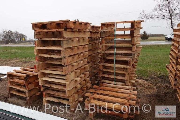 Large Lot Of Small Pallets - Elsenpeter Auctions & Real Estate, Inc ...