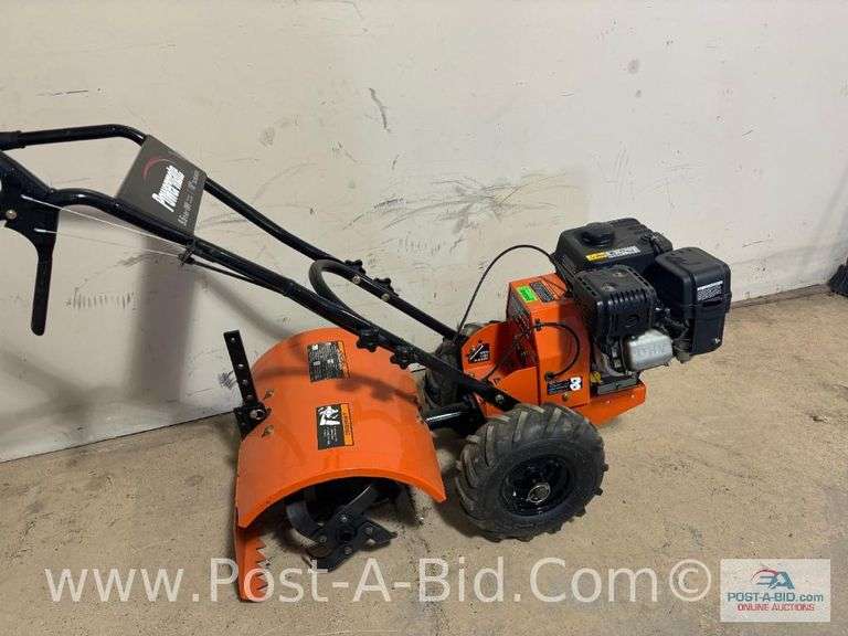 Powermate 18" Tiller, Owner Stated "Runs And Works (To Operate Both Ti ...