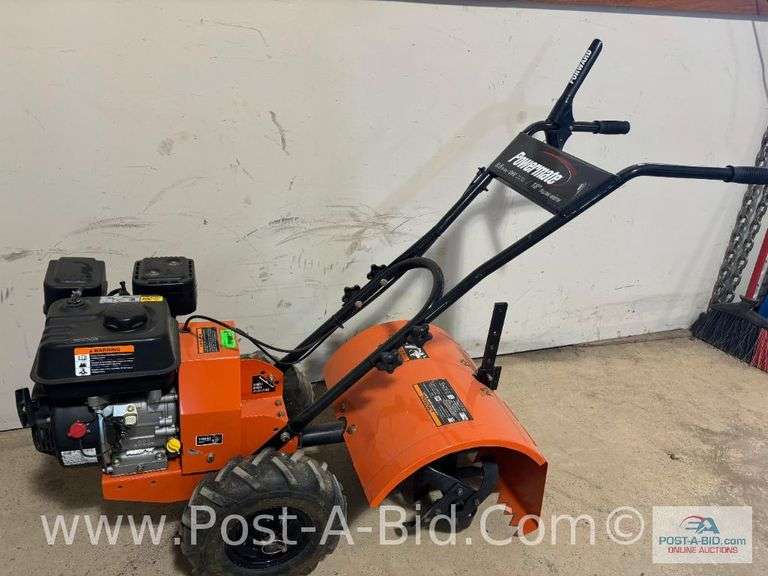 Powermate 18" Tiller, Owner Stated "Runs And Works (To Operate Both Ti ...