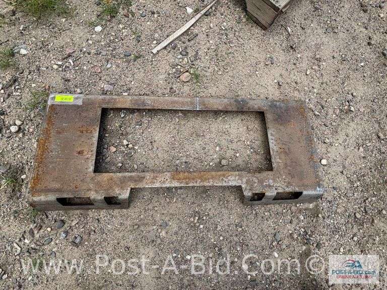 Quick Tach Plate. - Elsenpeter Auctions & Real Estate, Inc. dba Post-A ...