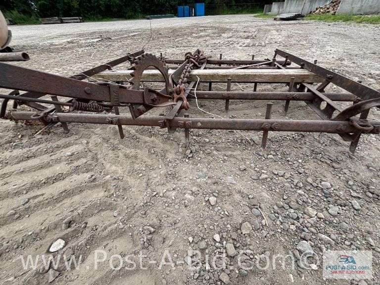 Harrow Steel Spike Drag Lift. - Elsenpeter Auctions & Real Estate, Inc ...