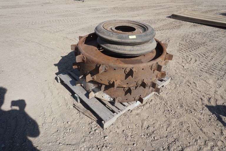 2 Steel Rear Wheels, Owner Stated, "For Ford 9N or 2N Tractor," & 2 ...