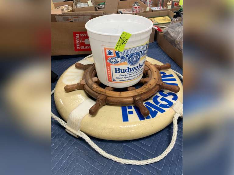 Budweiser Bucket, Pirate Ship Wheel and other decoration - Parrott ...