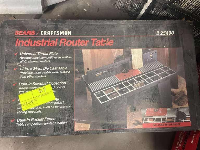 Craftsman Industrial Router Table - Parrott Marketing Group