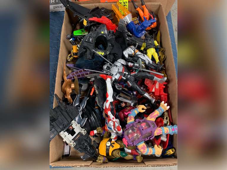 Large Group of '90s toys (Batman, Ninja Turtles, VR Troopers, Ultraman ...