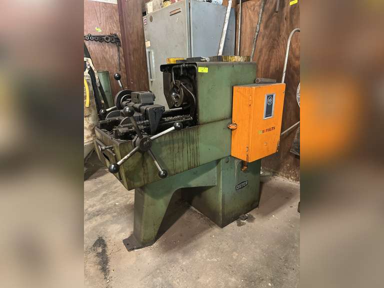 Oster Threading Machine, Model 792-A, Serial# ABX-110, 3HP, 3 Phase ...