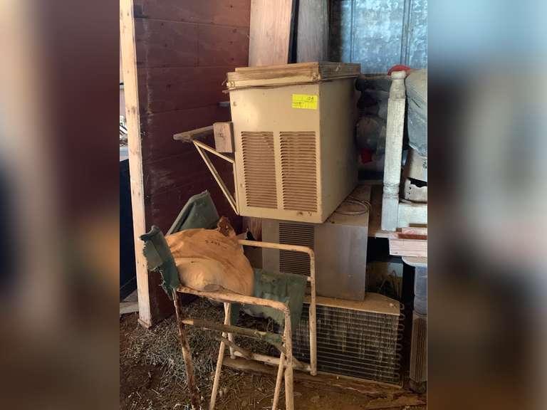 Stack of Air Conditioners and other metal components for scrap metal ...