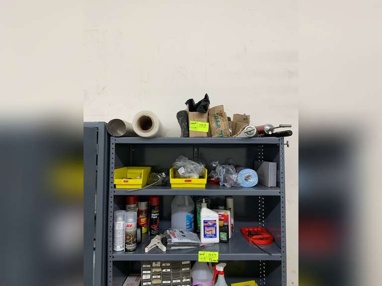 Contents of six shelf shelving unit - Parrott Marketing Group