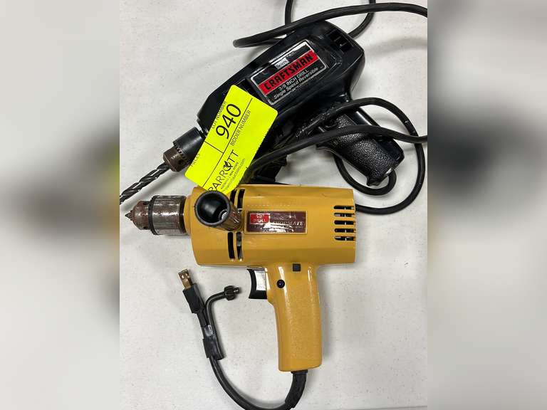 craftsman 3/8 drill & shopmates 1/2 drill - Parrott Marketing Group