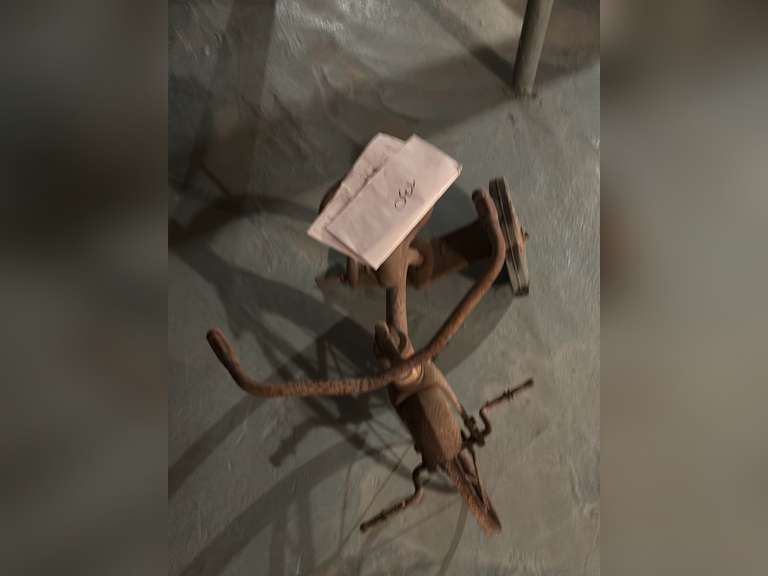 broken amf jr tricycle with missing back wheel - Parrott Marketing Group