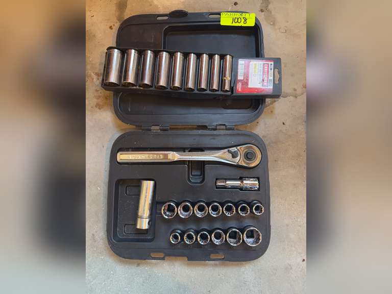 15-piece Craftsman Socket Wrench Set, w/9-piece deep socket set ...