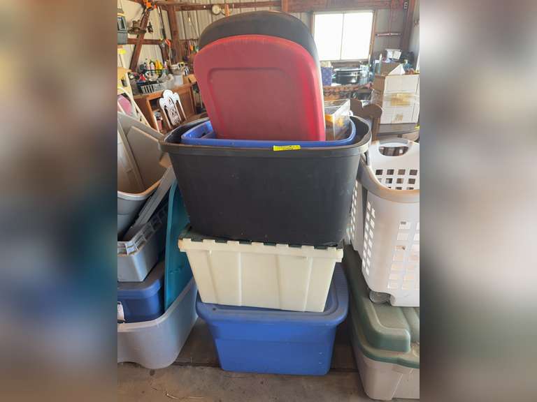 Various empty totes - Parrott Marketing Group, LLC