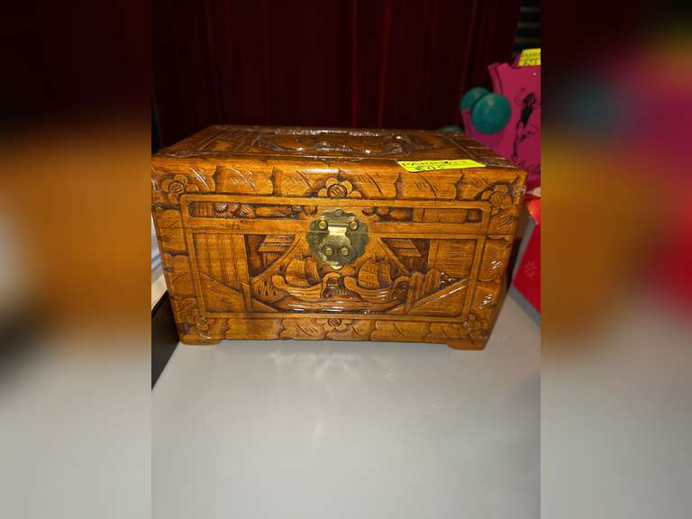 Wooden crate with Ship Design( Includes various smaller crates that are ...