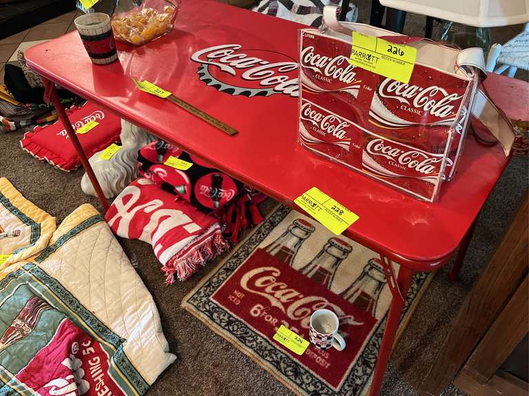 Folding coca cola table - Parrott Marketing Group