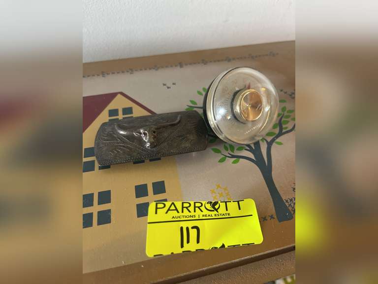 Long Horn belt buckle & Table top Thermostat - Parrott Marketing Group