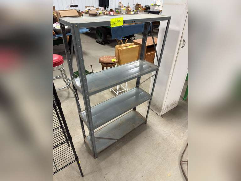 4 shelf metal storage rack - Parrott Marketing Group