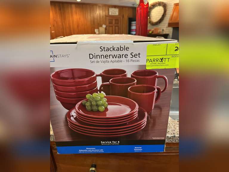 Stackable dinner ware set by Mainstays - Parrott Marketing Group