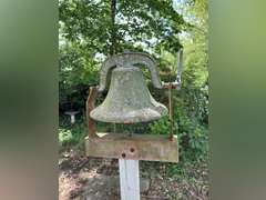 Mounted bell made in 1885 (on removal day, bring a wrench to remove the ...