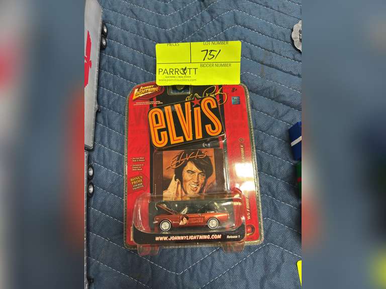 Elvis ‘65 Ford Mustang convertible model car - Parrott Marketing Group