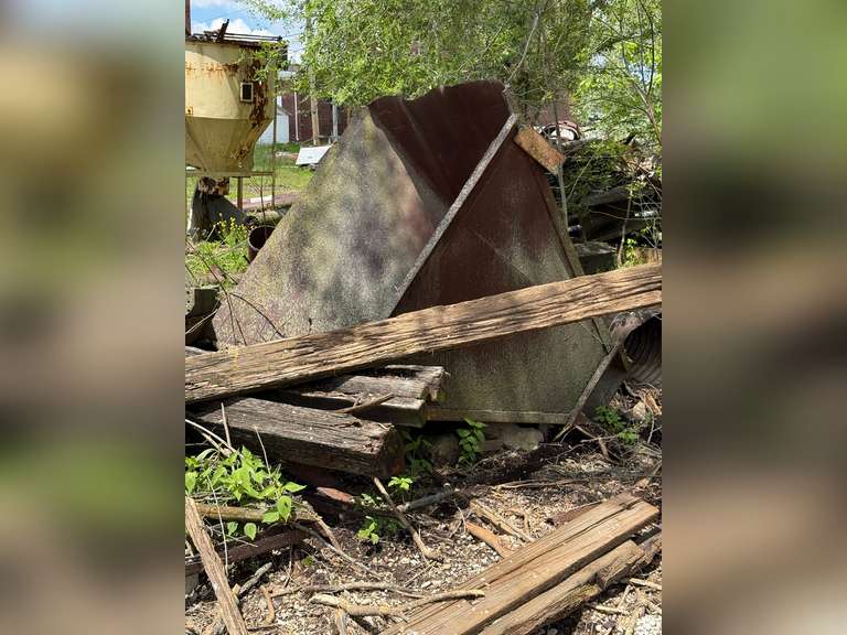 Three, 60-degrees Steel Hoppers (approx. 1 ton capacity) - Parrott ...