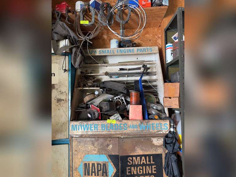 Napa small engine parts cabinet and contents - Parrott Marketing Group, LLC