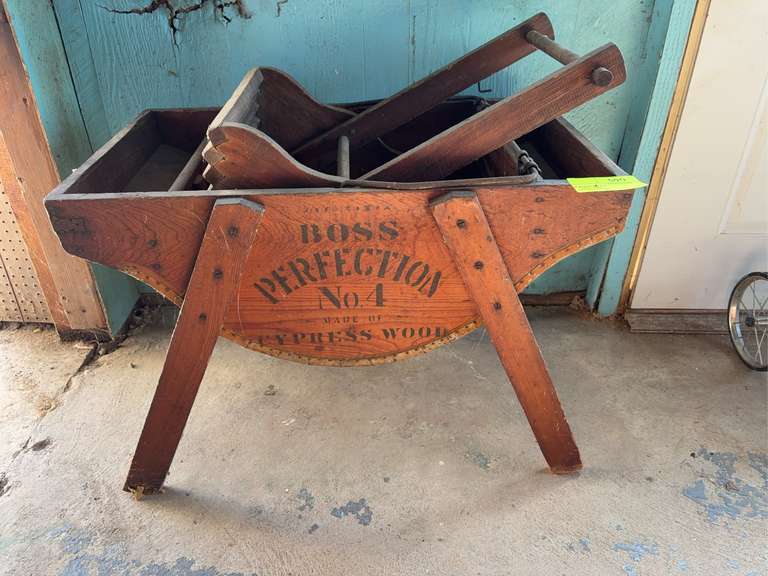 Boss Perfection #4 wooden cradle washing machine - Parrott Marketing ...