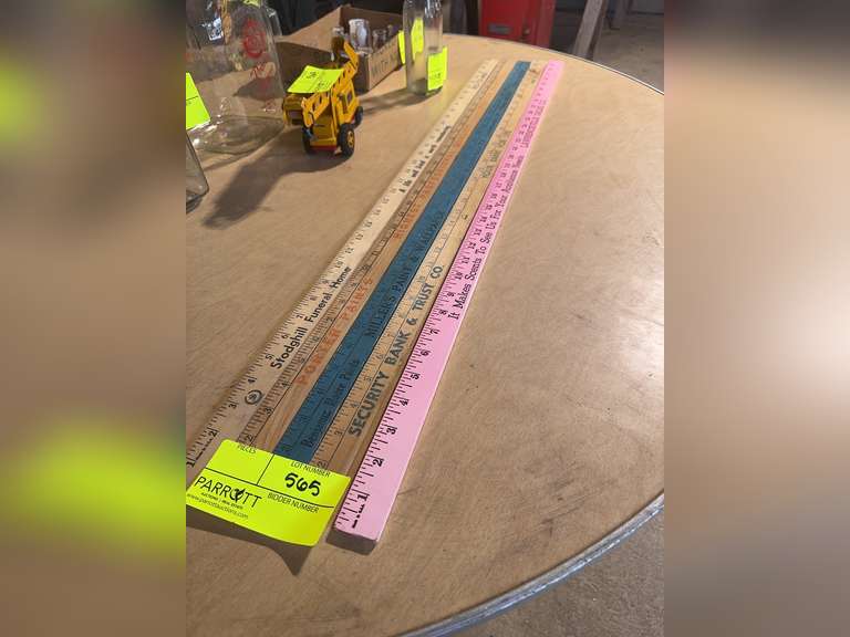5 advertisement yard sticks - Parrott Marketing Group, LLC