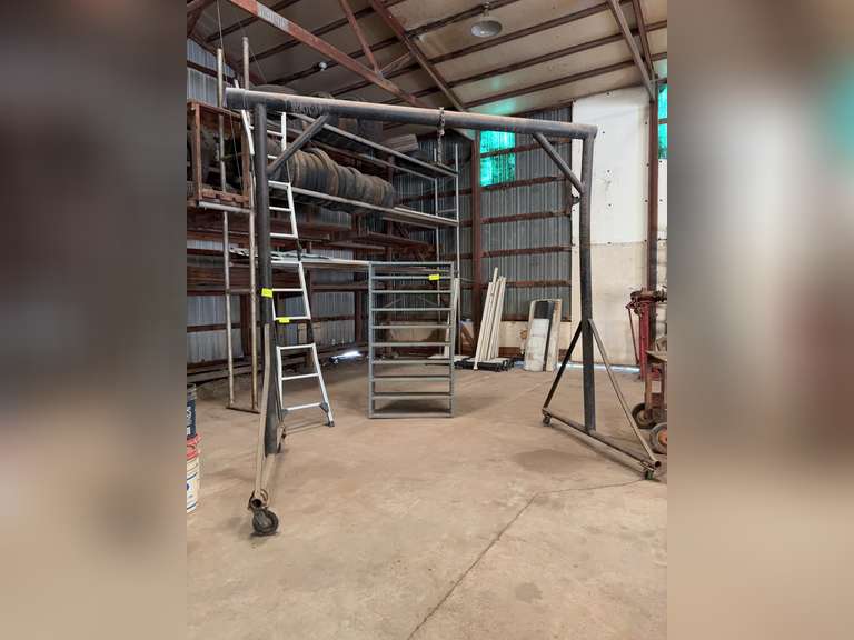 Large Rolling Hoist Frame - Parrott Marketing Group, LLC