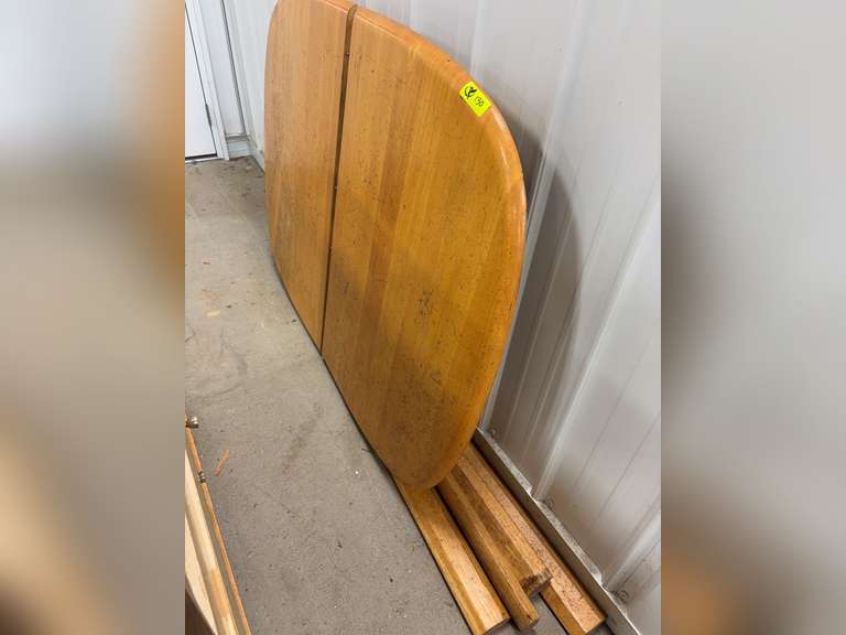 Wooden Oval Shaped Table (no leaves, dissembled) - Parrott Marketing Group