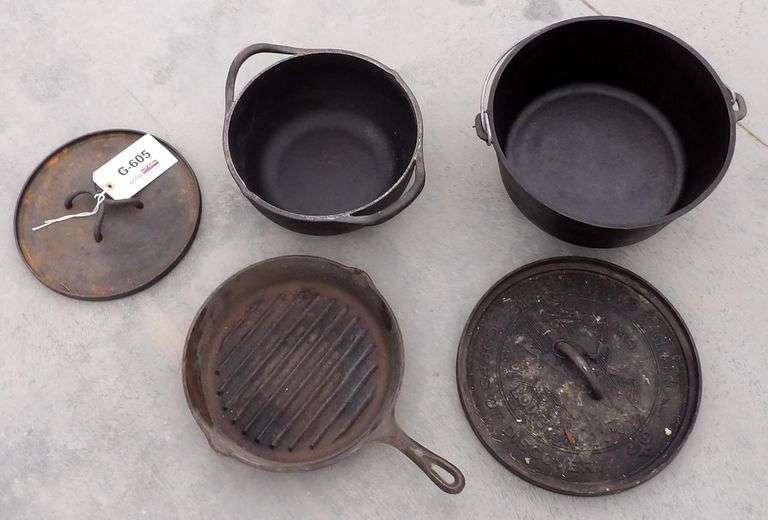 G-605 Cast Iron Cookware - Pickett Auction Service
