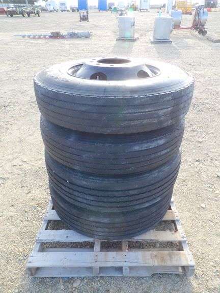 G-366 Truck Tires & Wheels (4) - Pickett Auction Service