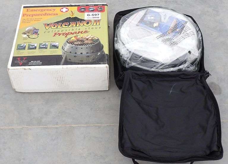 G-597 Volcano II Collapsible Propane Stove - Pickett Auction Service