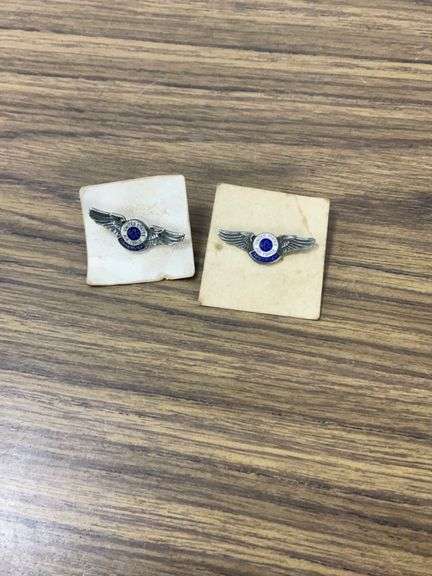 2 Unused Vintage Cast Metal United States Air Force GOC Observer Wing ...